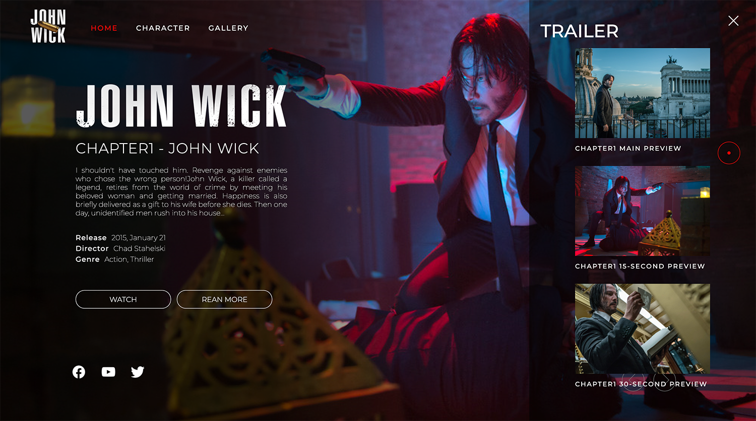 Github This Sangyeon Johnwick Movie Johnwick Promotion Website