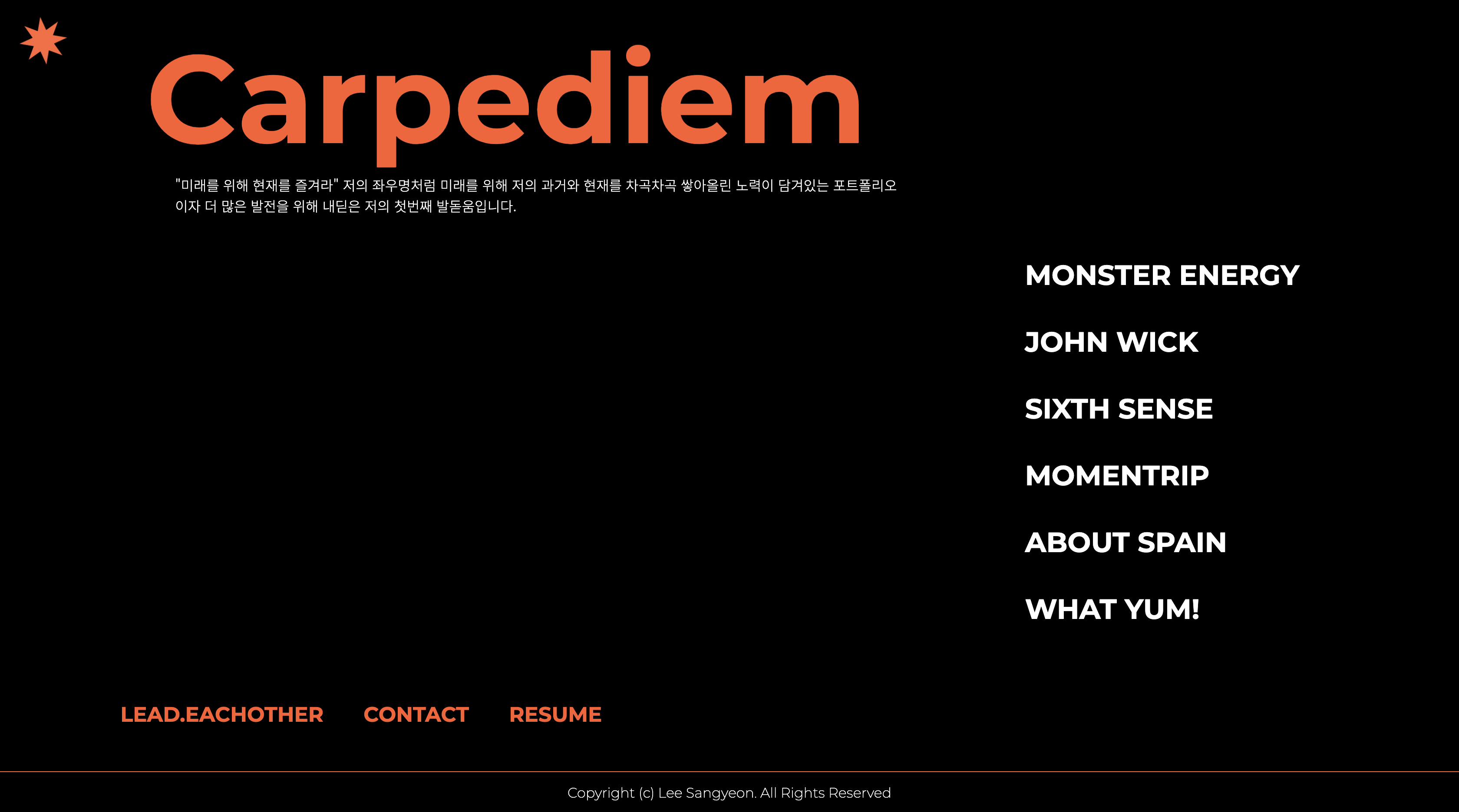 GitHub - this-sangyeon/portfolio: lee sang yeon - portfolio "Carpediem"