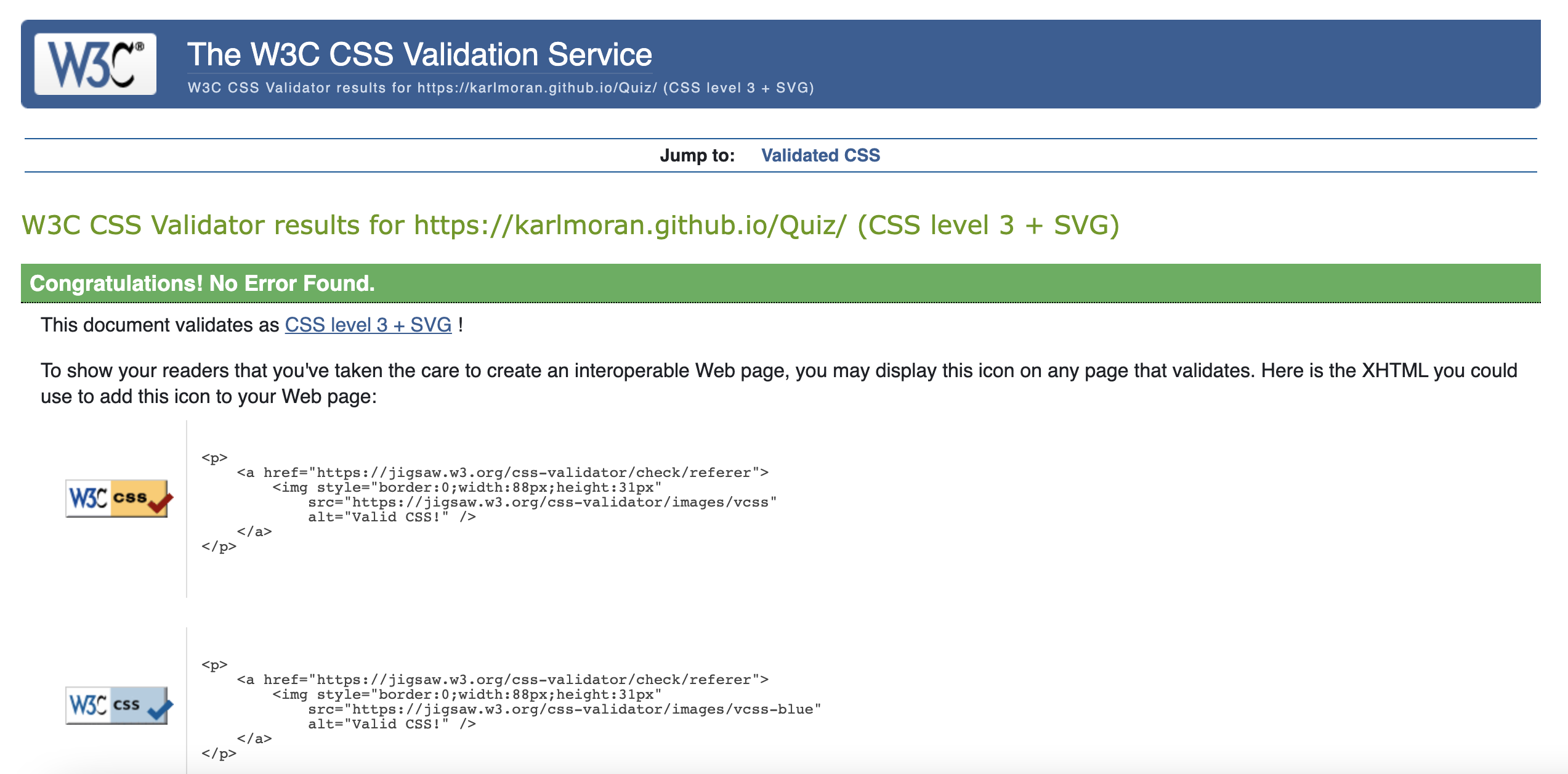 GitHub - KarlMoran/Quiz