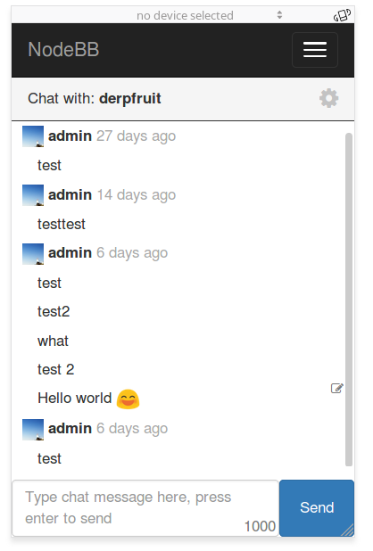 Rewrite chat frontend · Issue #6192 · NodeBB/NodeBB · GitHub