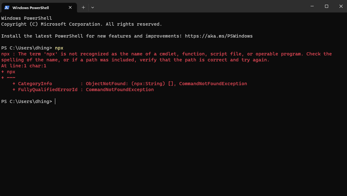 npx command does not work with visual studio code · Issue #9735 · facebook/create-react-app · GitHub
