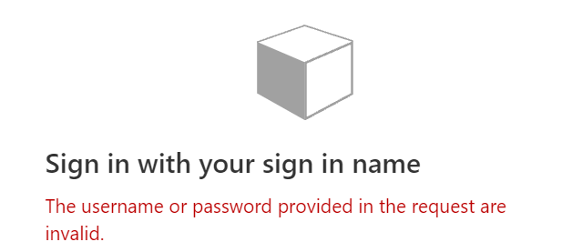 user authentication fails with error "invalid username and password". · Issue #115 · azure-ad ...