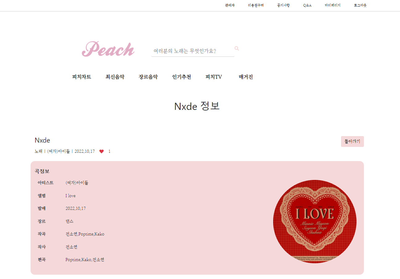 GitHub - seongjaePark12/PeachMusic: 음악스트리밍사이트