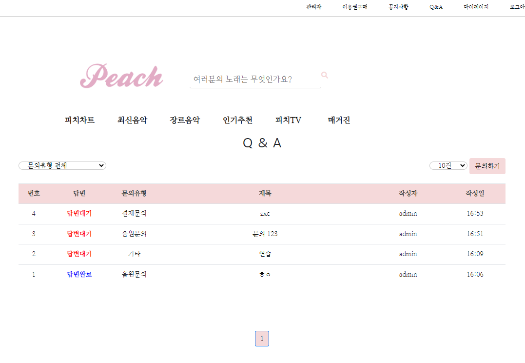 GitHub - seongjaePark12/PeachMusic: 음악스트리밍사이트