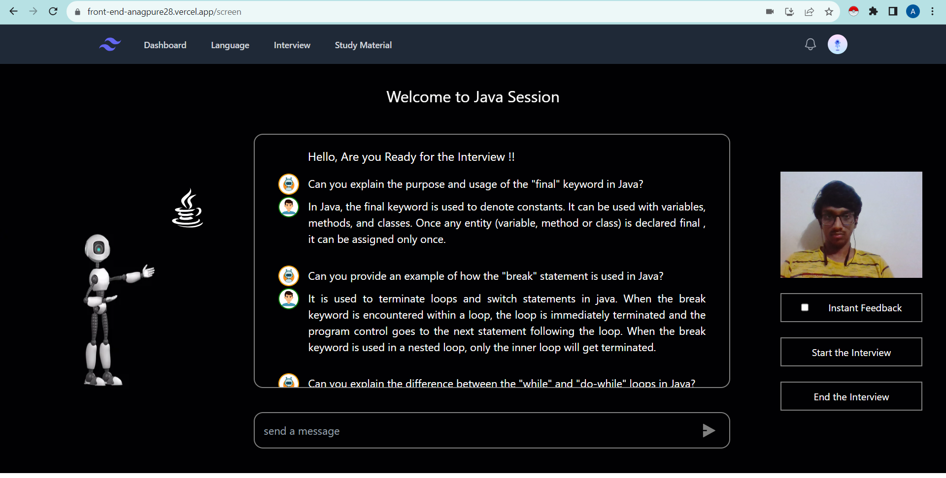 GitHub - RamR3R/InterviewAuto: This is openAi powered interview site where the user can join and ...