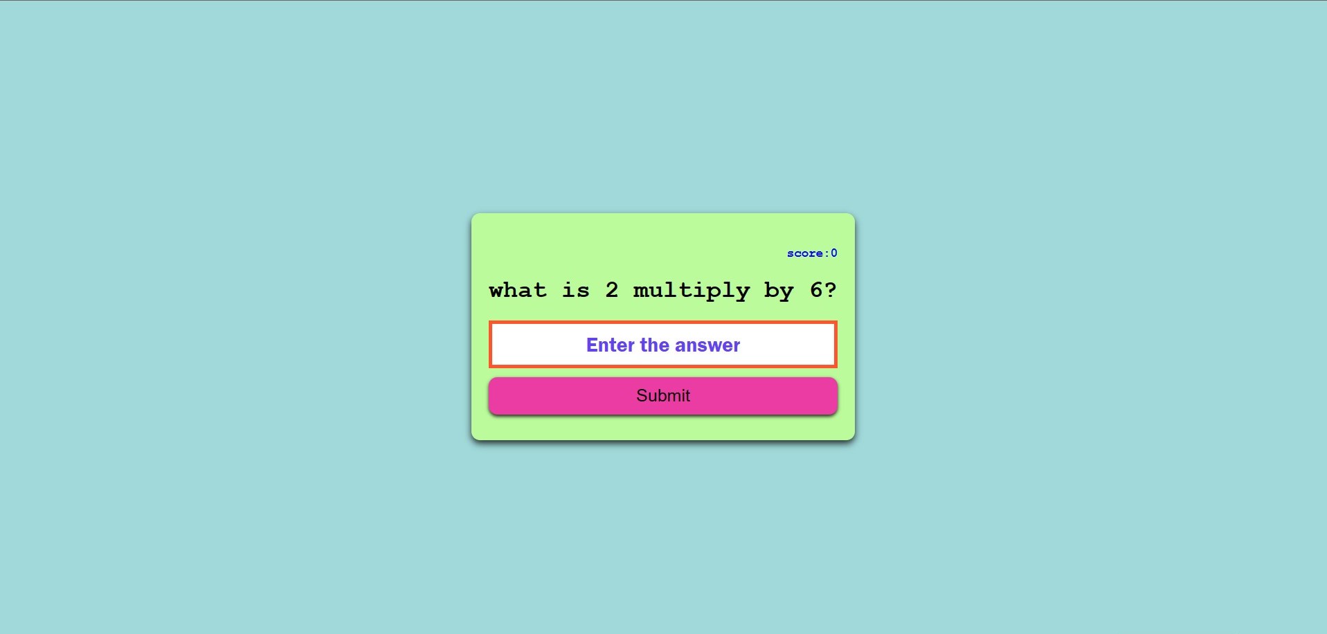 Github Amarish 2309 Multiplication Website