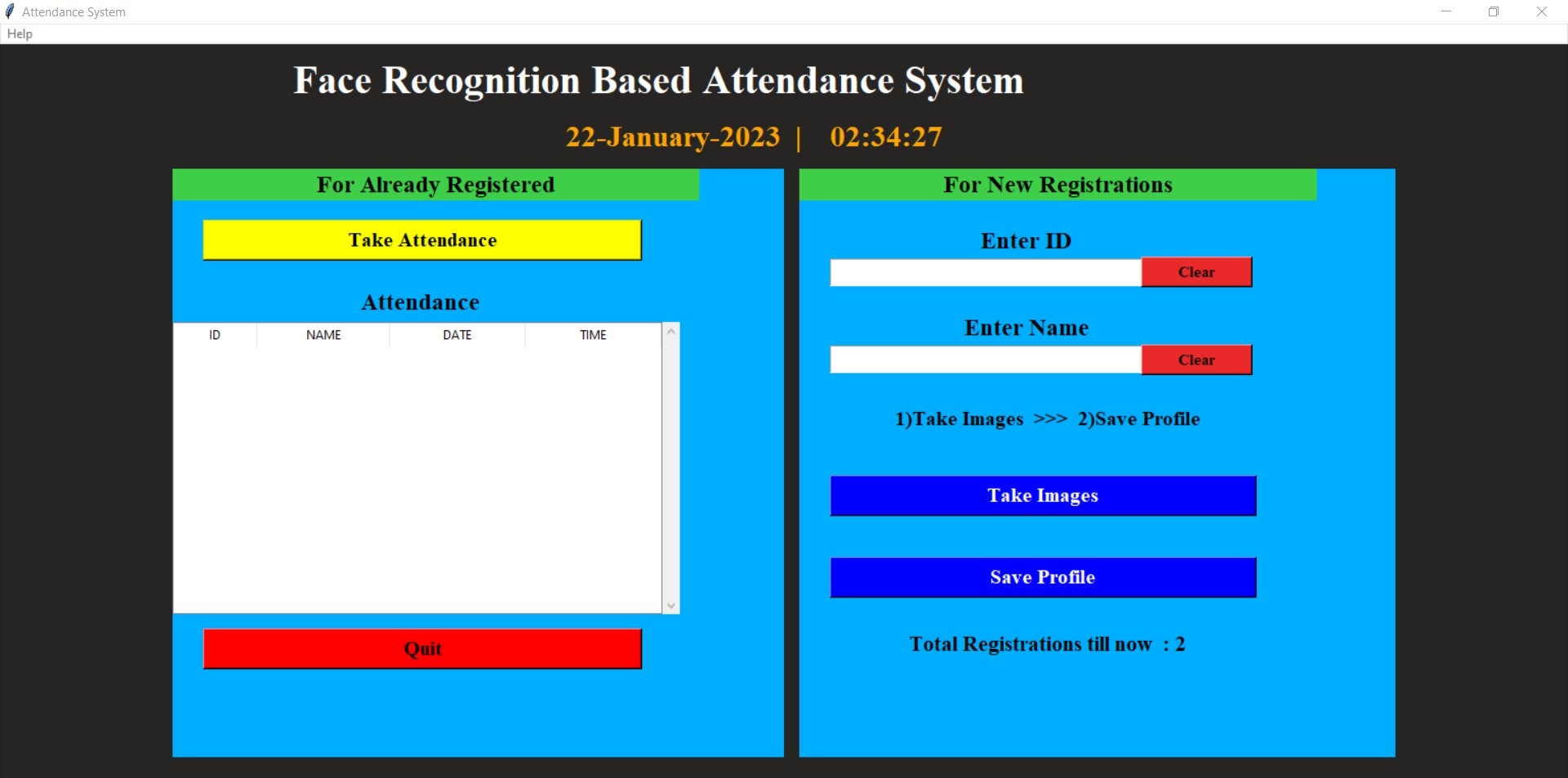GitHub - Amarish-2309/Face-Recognition: It is a face recognition based attendance monitoring system