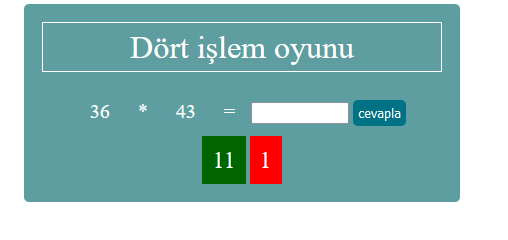 GitHub - reeyhanyilmaz/JavaScript-DortIslemOyunu: This repository contains a project where ...