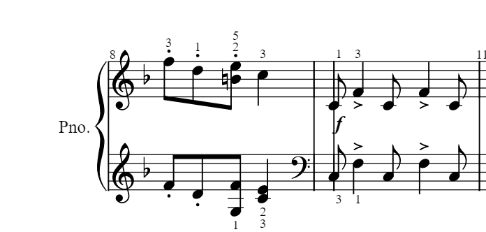 Pickup measure mid-score rendering measure line on top of note · Issue ...