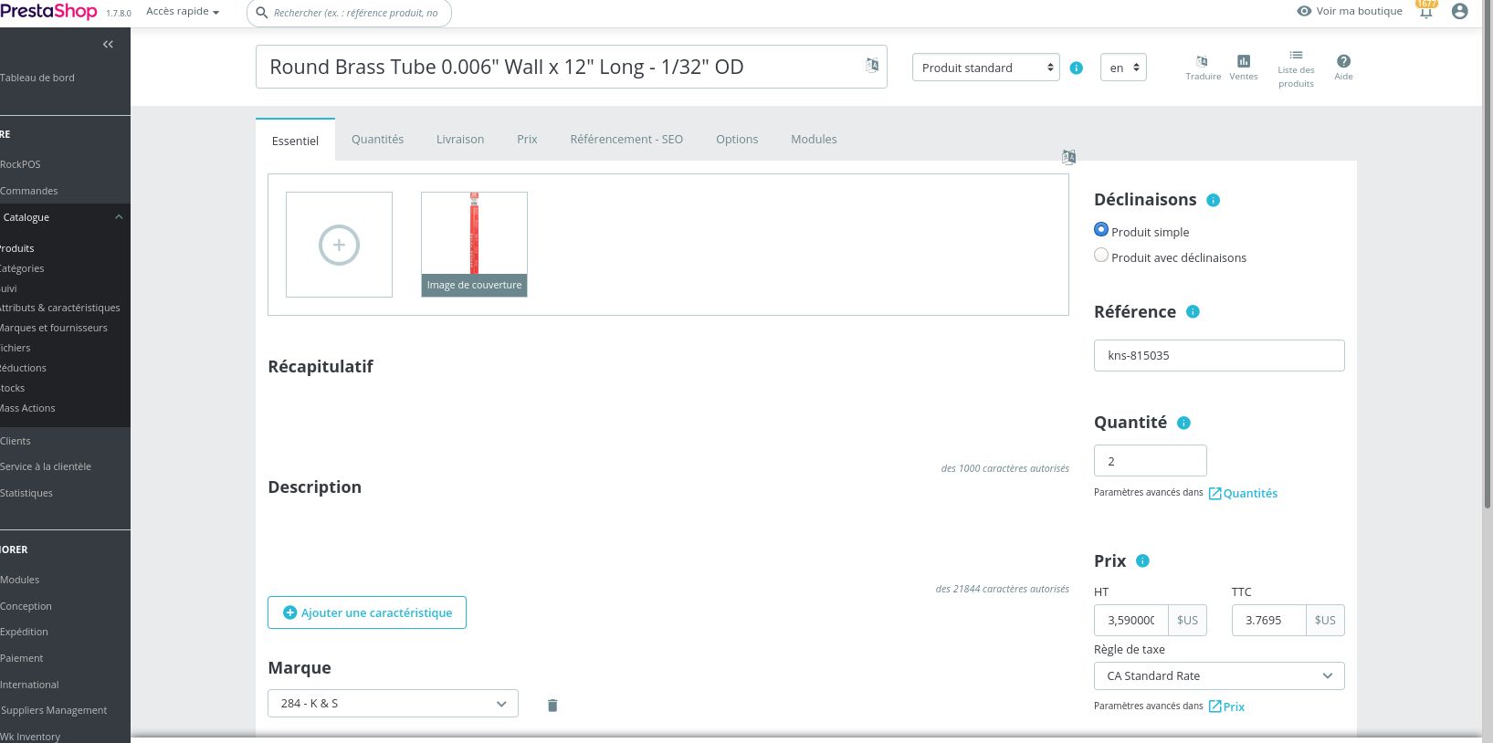 Cannot add or edit product description or recap. · Issue #26207 ...