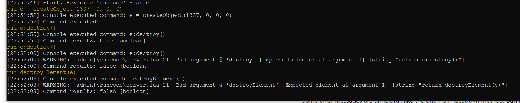 Fix unhelpful destroyElement error messages · Issue #310 · multitheftauto/mtasa-blue · GitHub