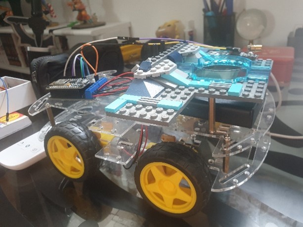 GitHub - Haki-i/Remote-control-car: Voiture télécommandée par manette Bluetooth avec laser et ...