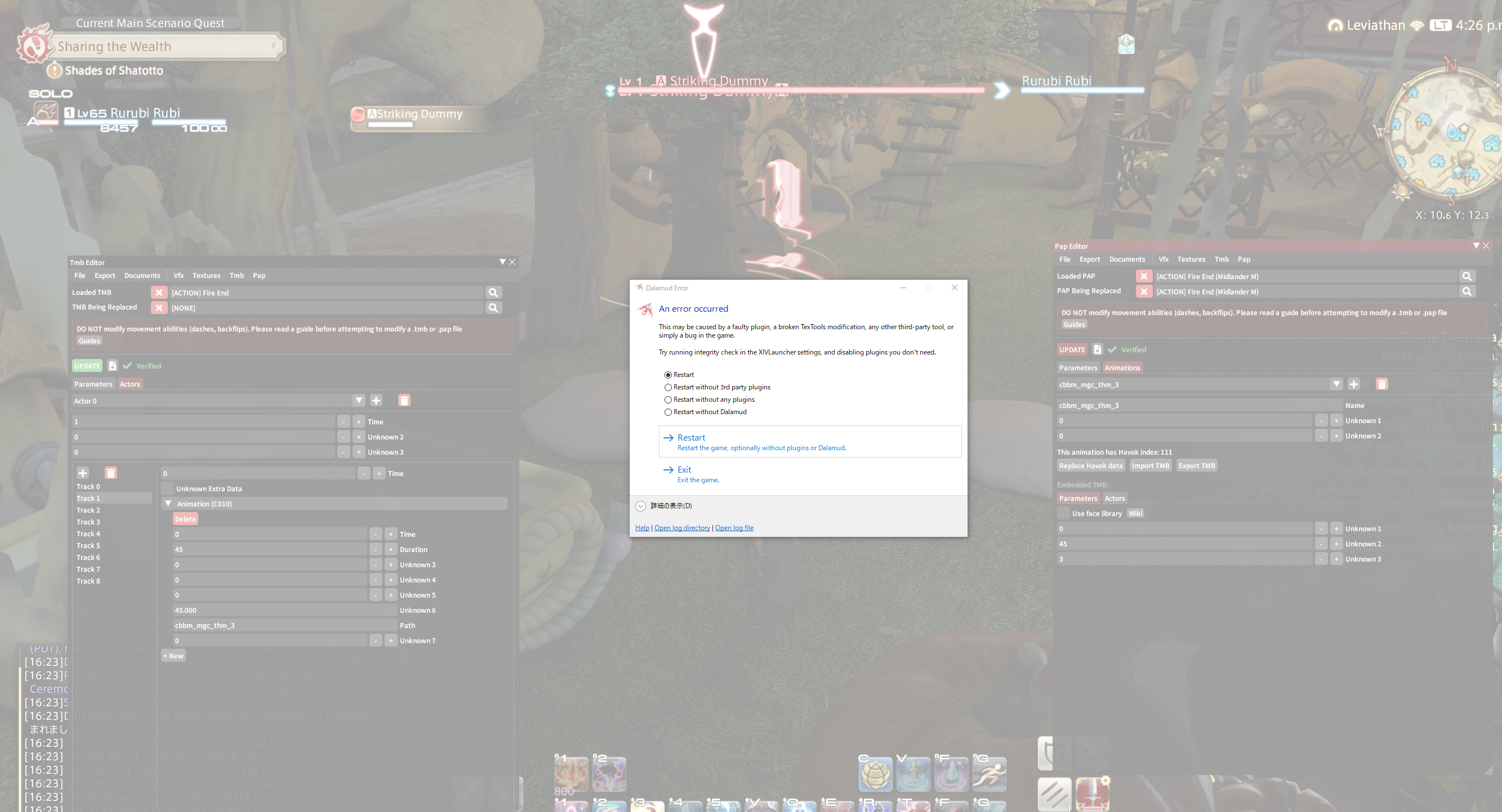 Example in https://github.com/0ceal0t/Dalamud-VFXEditor/wiki/Example:-Replacing-Fire-animation ...