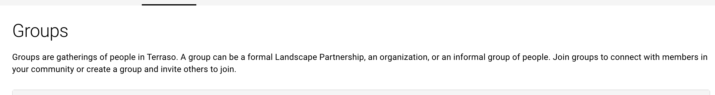 Update the intro paragraph for the Groups directory · Issue #111 · techmatters/terraso-web ...