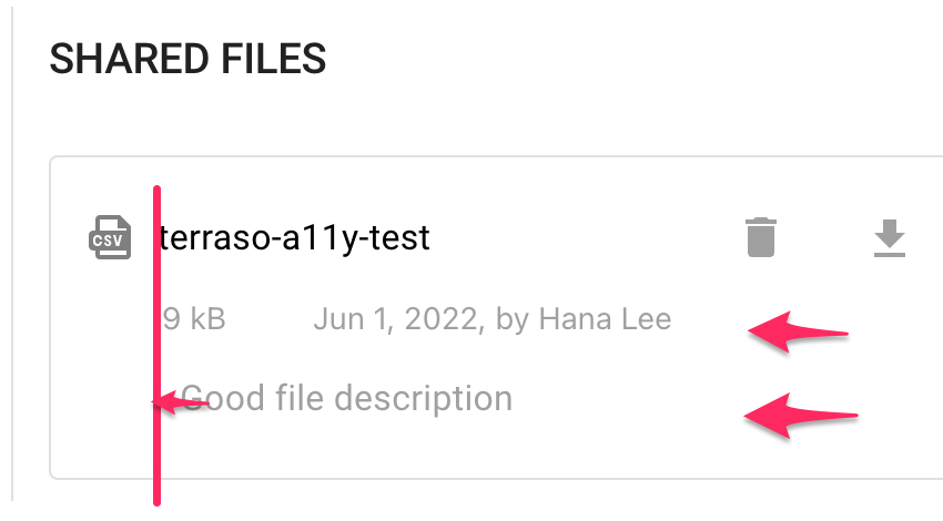 File description and metadata lack sufficient color contrast · Issue #393 · techmatters/terraso ...