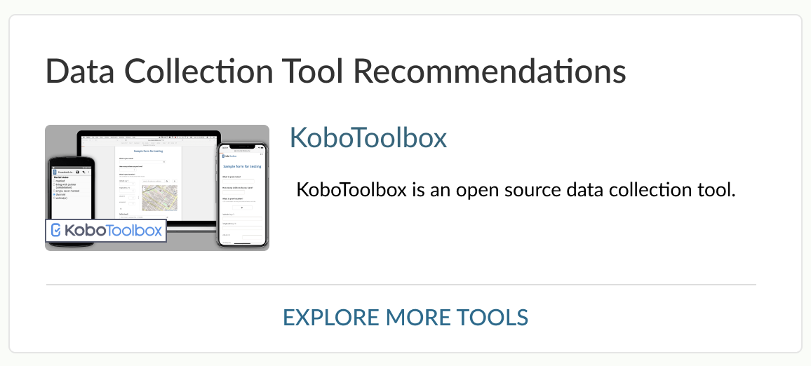Revise data collection card on home screen · Issue #59 · techmatters ...