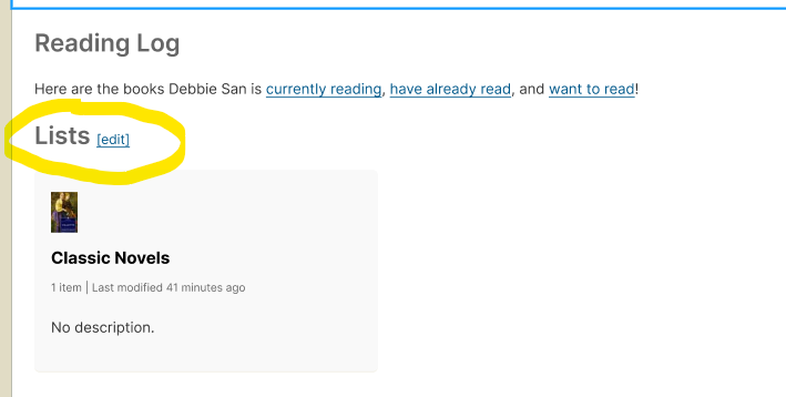 Lists Improvements · Issue #7390 · internetarchive/openlibrary · GitHub