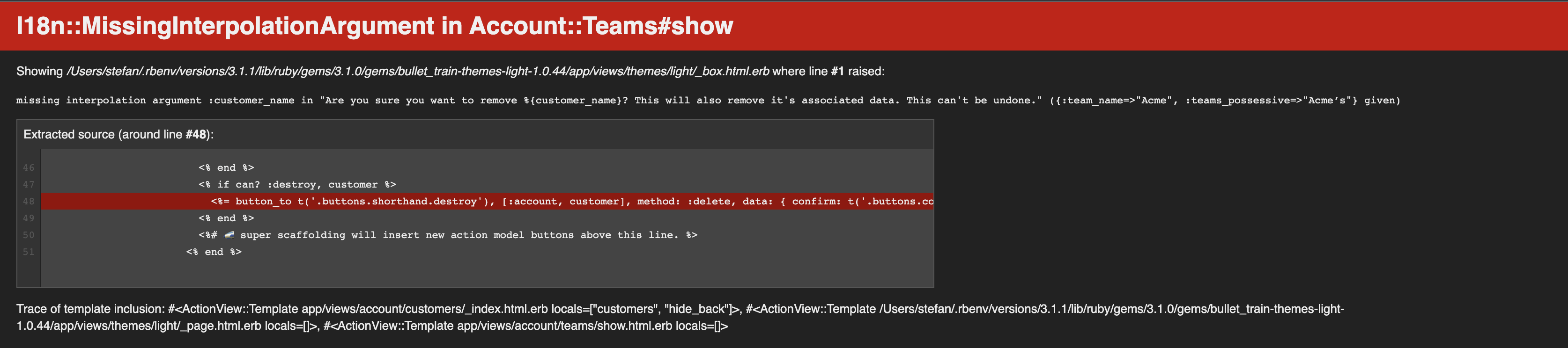 I18n::MissingInterpolationArgument · Issue #328 · bullet-train-co/bullet_train · GitHub