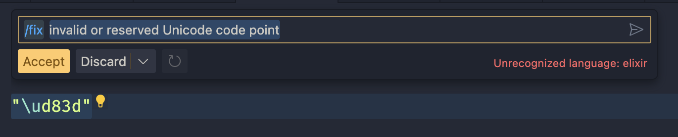 `/fix` yields: "Unrecognized language: r", despite generating suggestions · Issue #469 ...