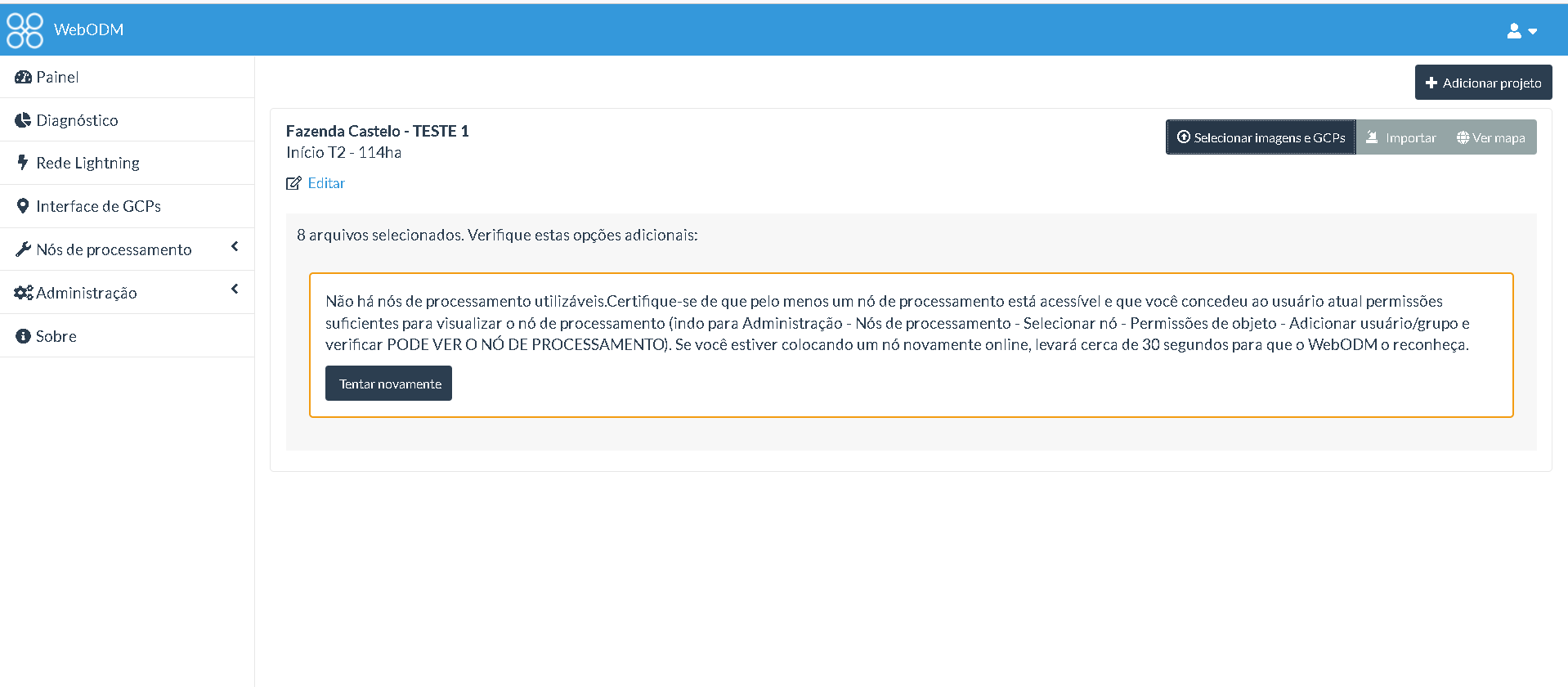 Problem With Webodm Node Odm 1 Seems To Be Offline · Issue 823