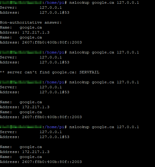 Intermittent ServFail on PiHole since latest update · Issue #4399 · pi ...