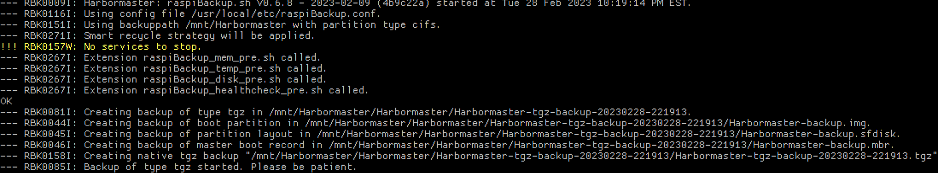 healthcheck_pre missing new line · Issue #622 · framps/raspiBackup · GitHub