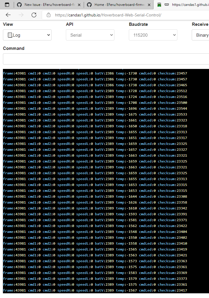 feedback data cannot control the Variants usart board? · Issue #229 · EFeru/hoverboard-firmware ...