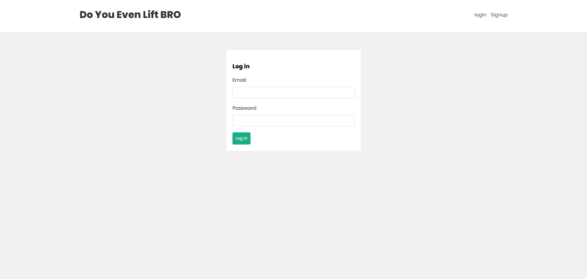 Github Ghadielias21 Do You Even Lift Bro