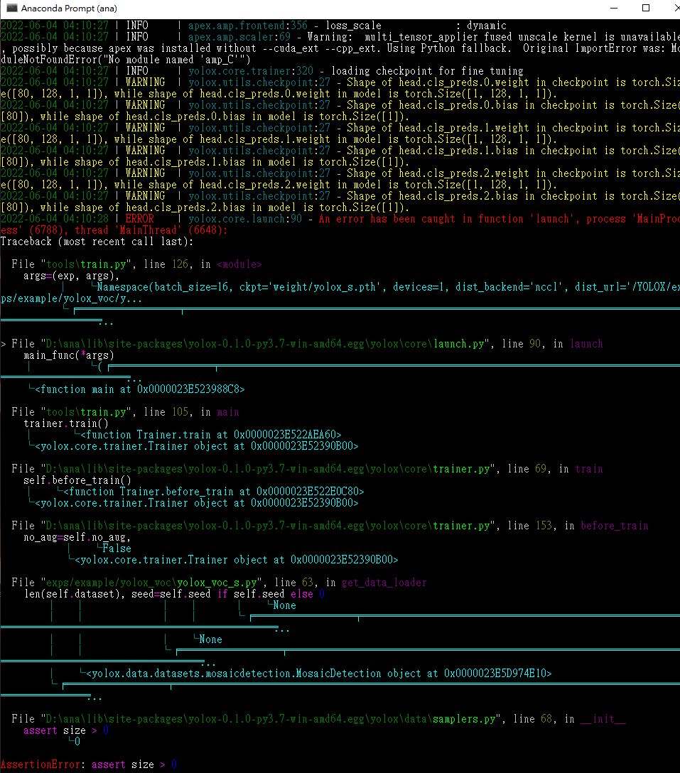line 68, in __init__ assert size > 0 AssertionError: assert size > 0 · Issue #1357 · Megvii ...