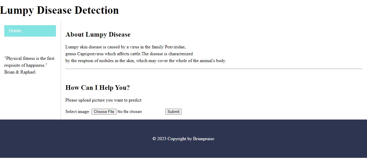 GitHub - Brianpraise/Lumpy-Skin-Detection: This a system for detecting ... GitHub - Brianpraise/Lumpy-Skin-Detection: This a system for detecting ...