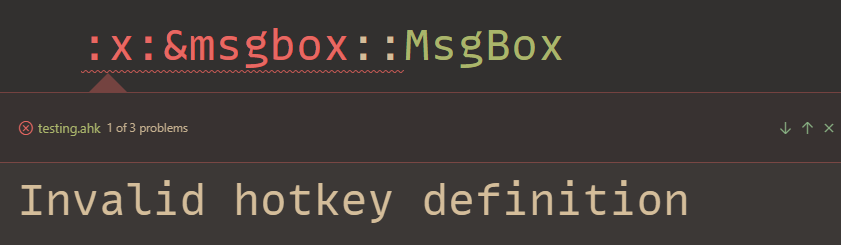 [Bug] False linter flags · Issue #130 · thqby/vscode-autohotkey2-lsp · GitHub