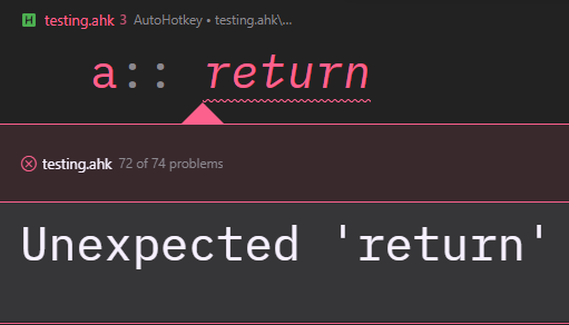 False Error When Disabling Hotkey · Issue 143 · Thqbyvscode Autohotkey2 Lsp · Github
