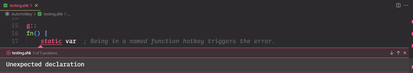 V154 Hotkey False Errors · Issue 156 · Thqbyvscode Autohotkey2