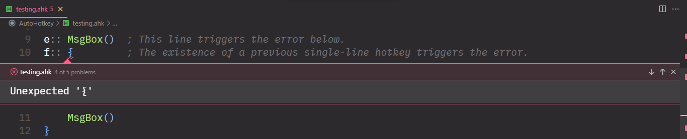 [v1.5.4] Hotkey false errors · Issue #156 · thqby/vscode-autohotkey2-lsp · GitHub