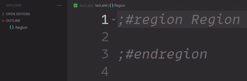 [v1.5.9] ;#region doesn't fold · Issue #177 · thqby/vscode-autohotkey2-lsp · GitHub