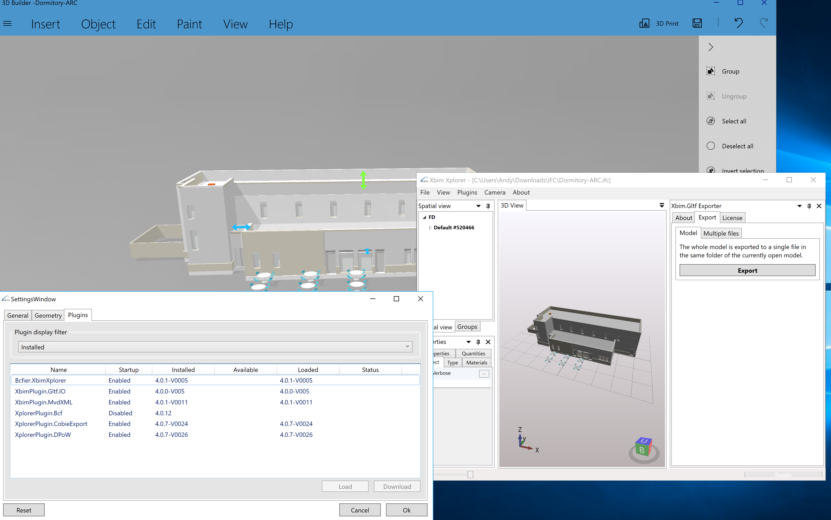 Is there any way to render a .wexbim model in three.js? · Issue #205 · xBimTeam/XbimWebUI · GitHub