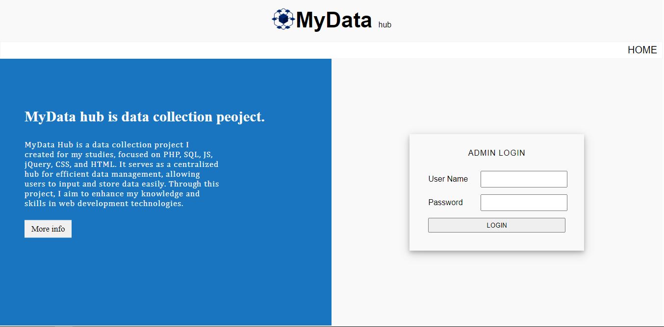 GitHub - pathuGIT/MyData-Hub: This is my php project about data handling.