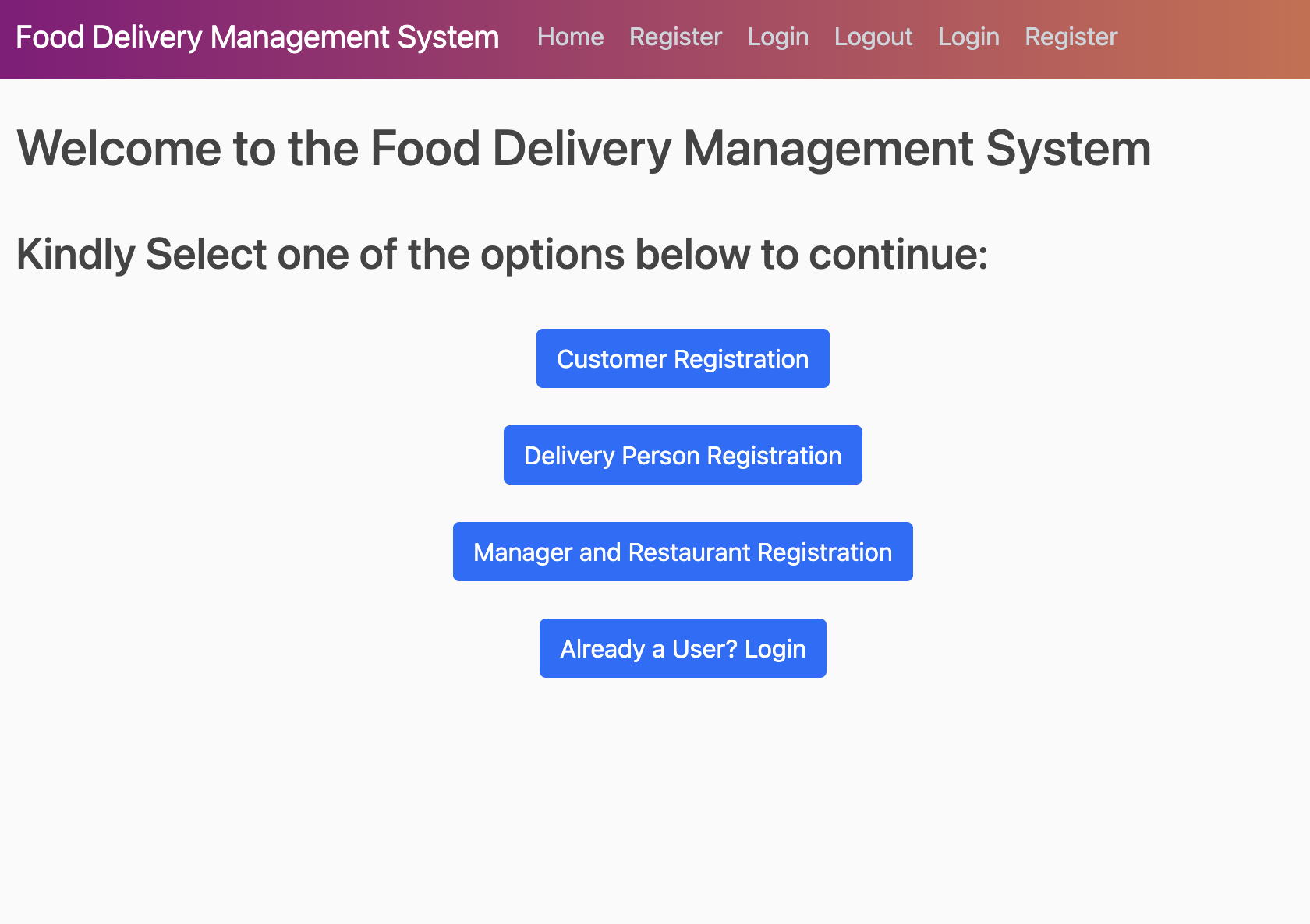 GitHub - harpreetanandsingh/food_delivery_system