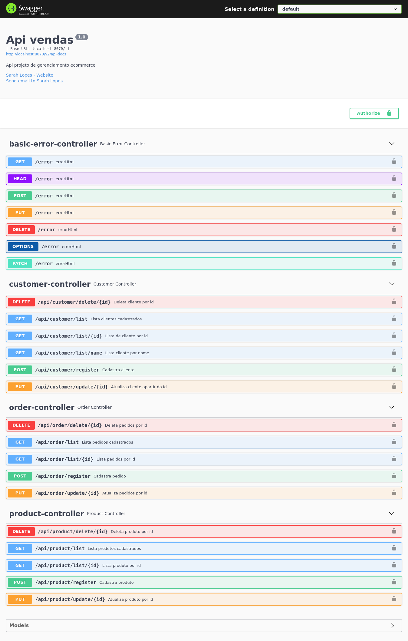 GitHub - sarahslopes/Sales-api