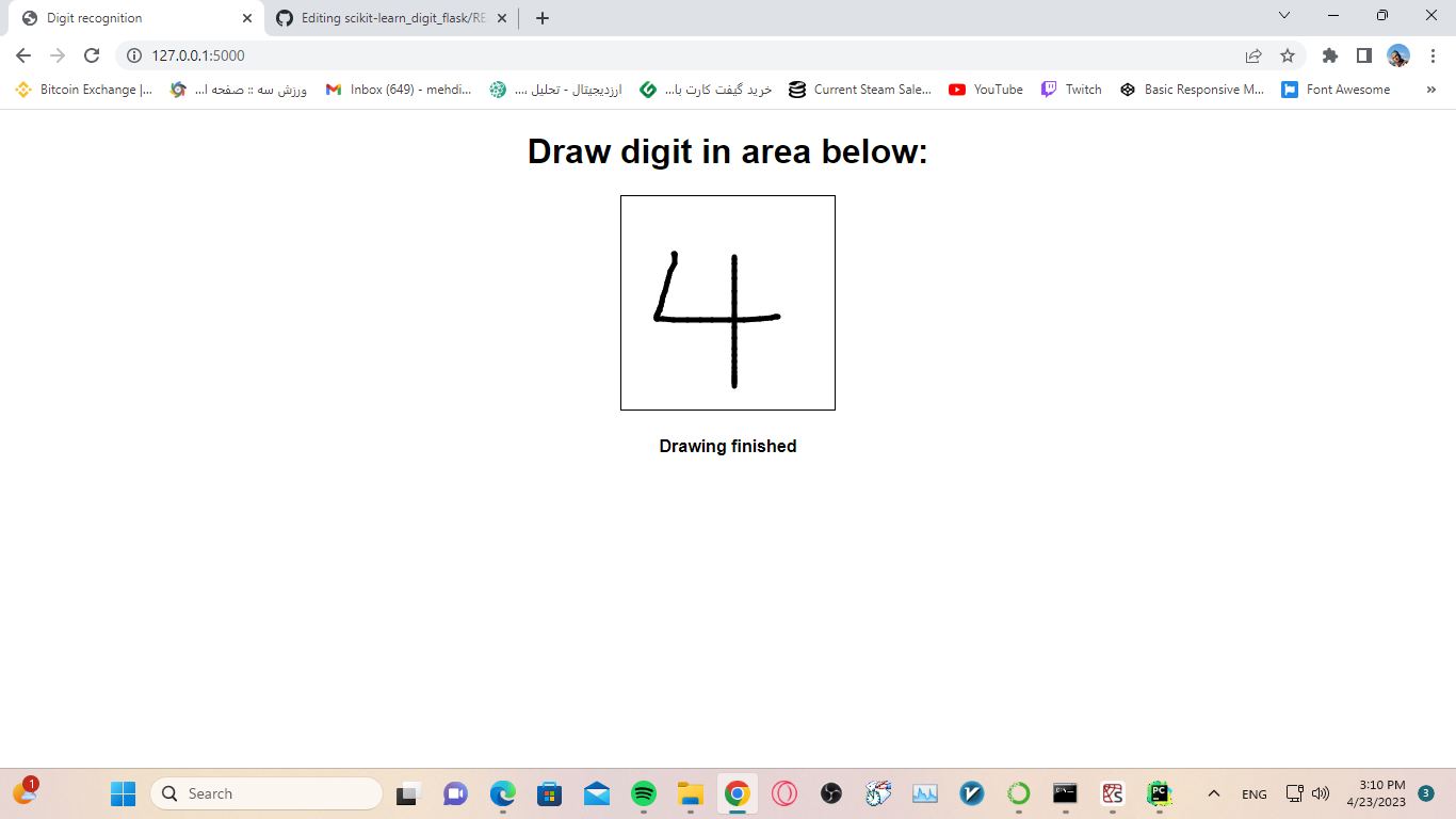 Github Mehdii190scikit Learndigitflask Scikit Learn Dataset Mnist Digit With Flask