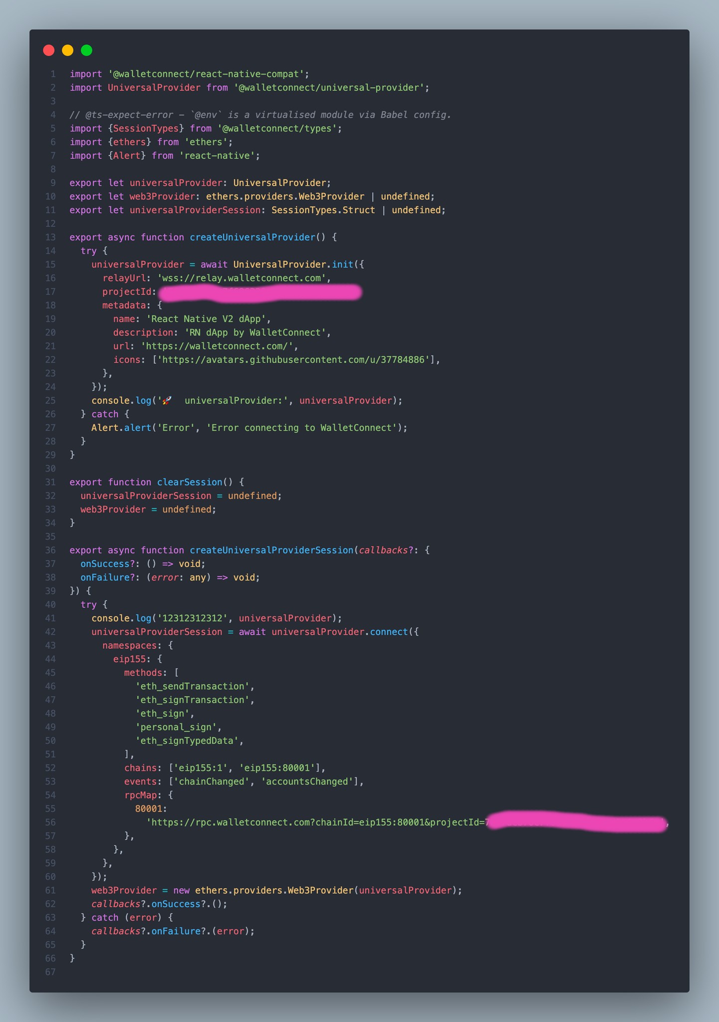 Can T Connect With Walletconnect To Create Session · Issue 34 · Walletconnect React Native