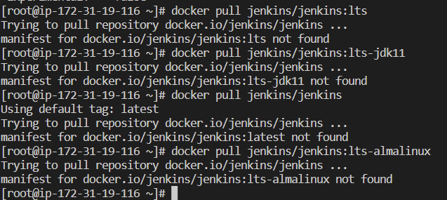manifest not found · Issue #1565 · jenkinsci/docker · GitHub