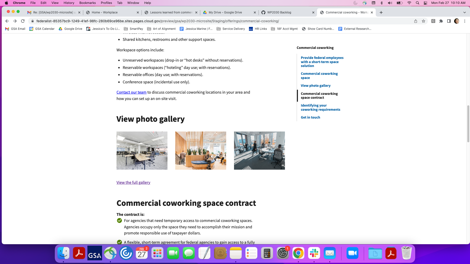 update Commercial Coworking page text & add photo gallery · Issue #190 · GSA/wp2030-microsite ...