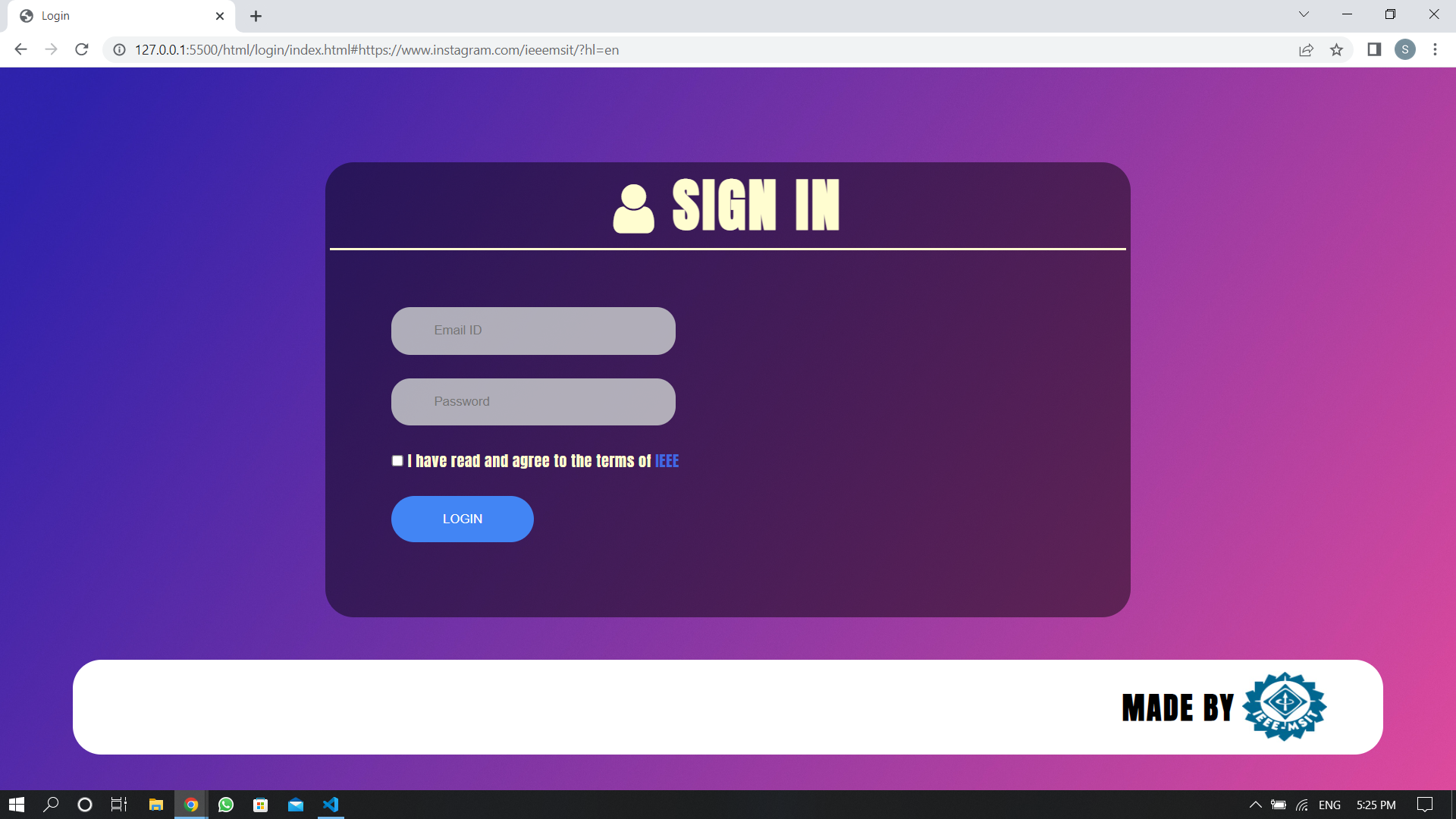 GitHub - sidharthbh8/Calendar-Login-page