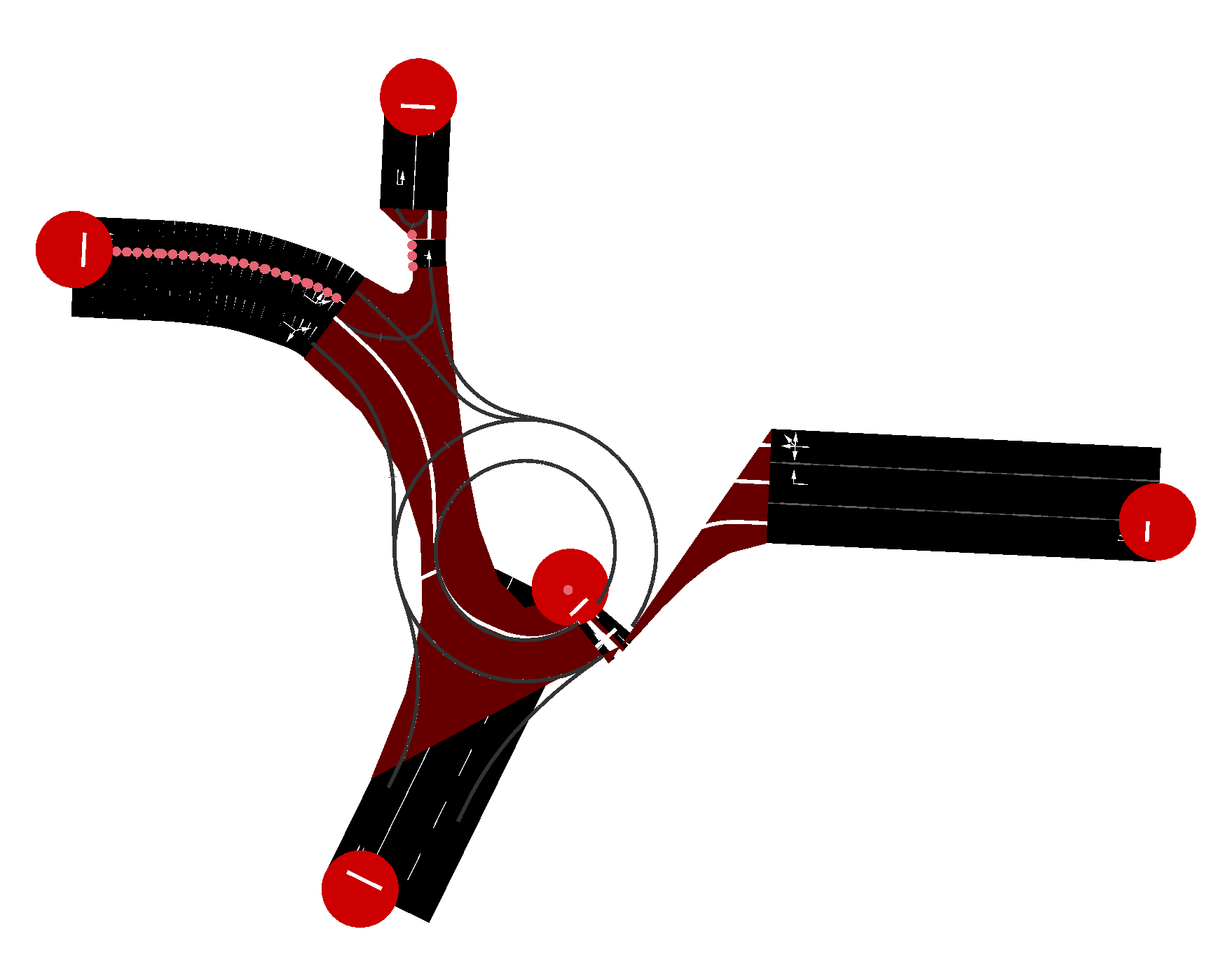Poorly generated roundabout junctions when converting from OpenDRIVE with netconvert · Issue ...