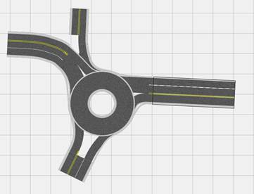 Poorly generated roundabout junctions when converting from OpenDRIVE with netconvert · Issue ...