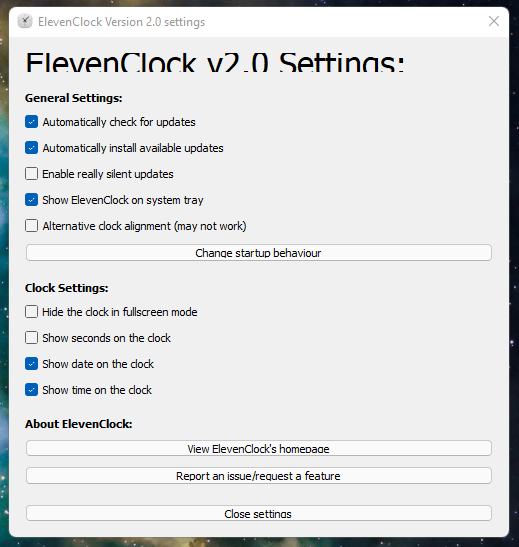 Resizing/Resolution Issue With Multiple Monitors · Issue #107 · marticliment/ElevenClock · GitHub