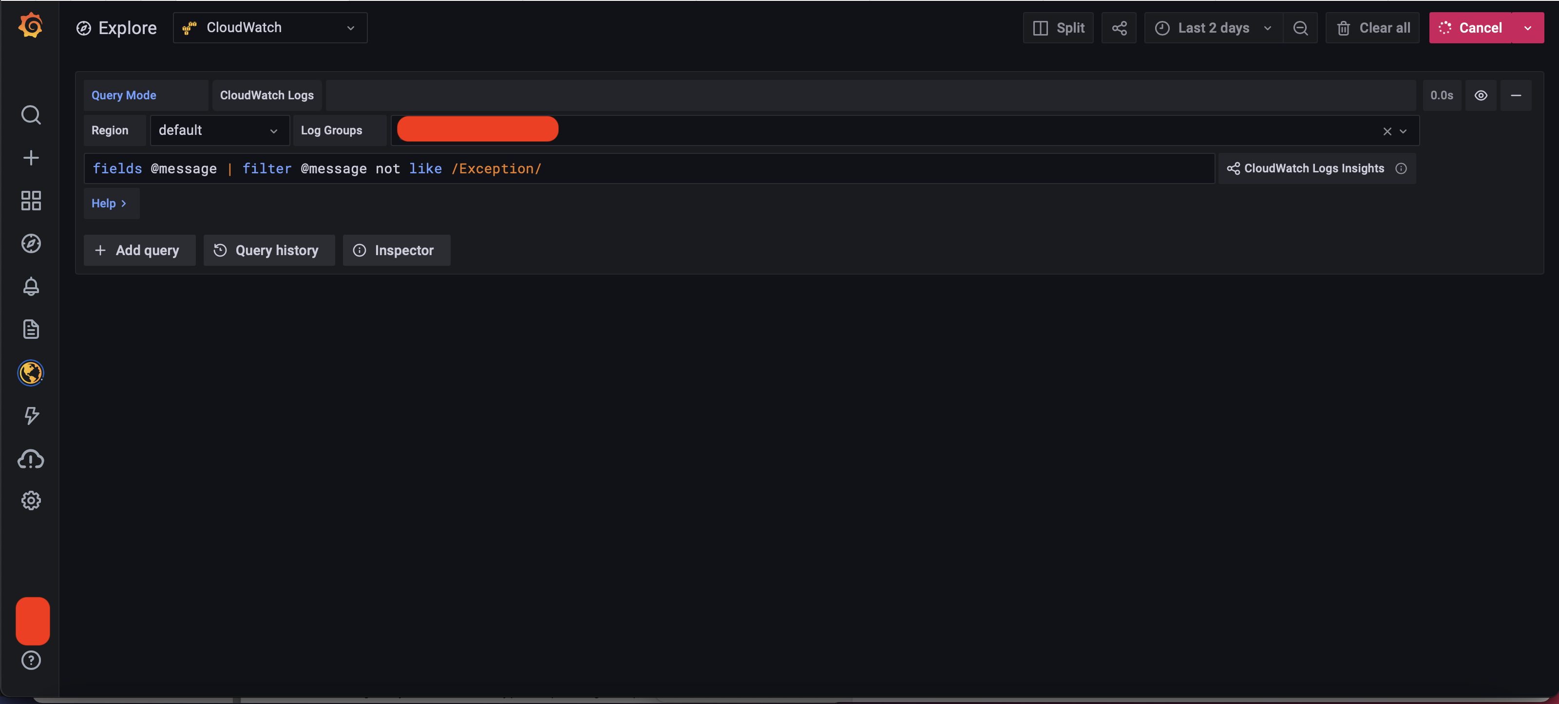 Cloudwatch log queries not working after upgrading to Grafana 8.0 · Issue #35448 · grafana ...