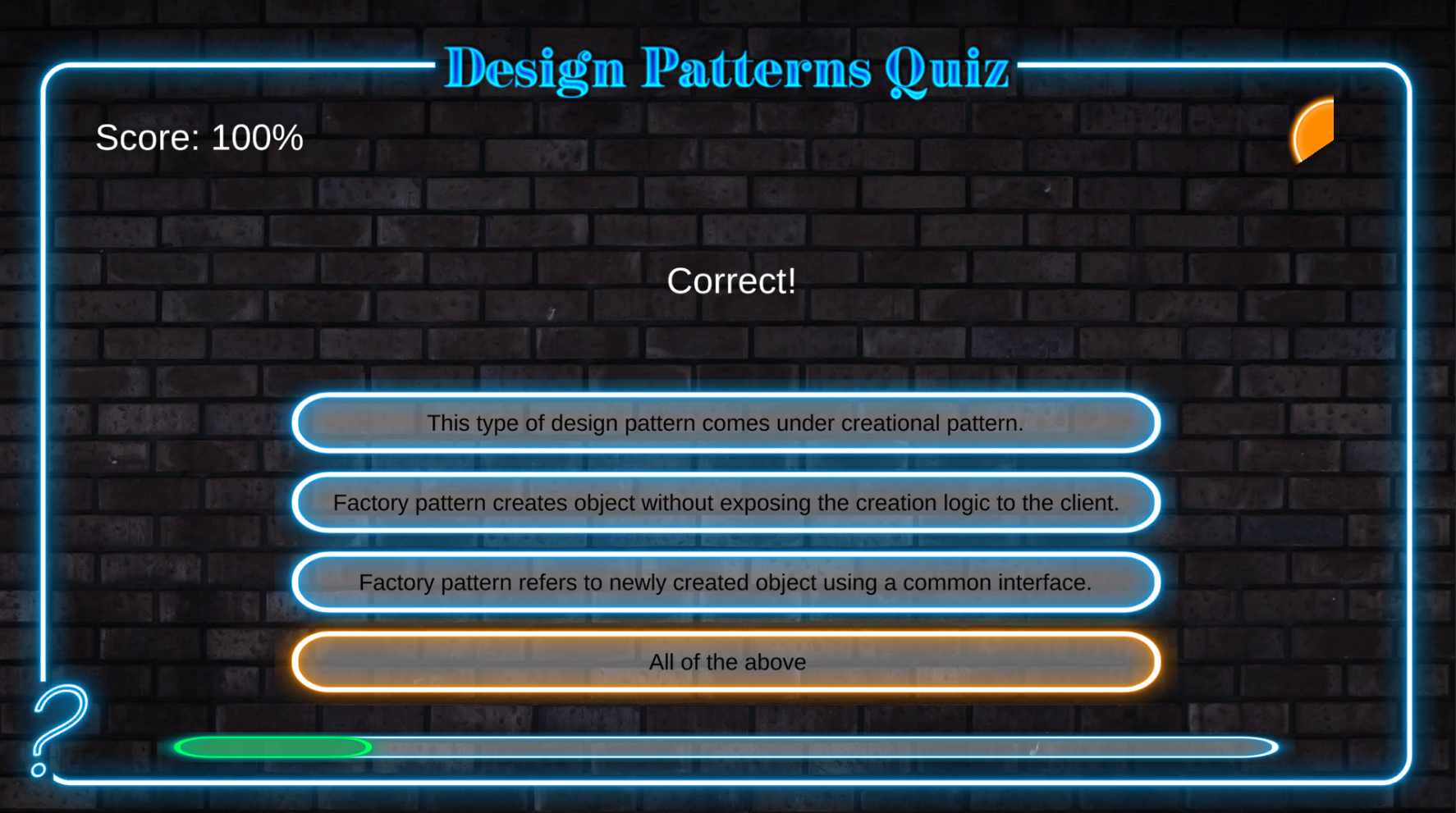 GitHub - ordrukman/Quiz-Master---Design-Patterns: A Quiz Game that ...