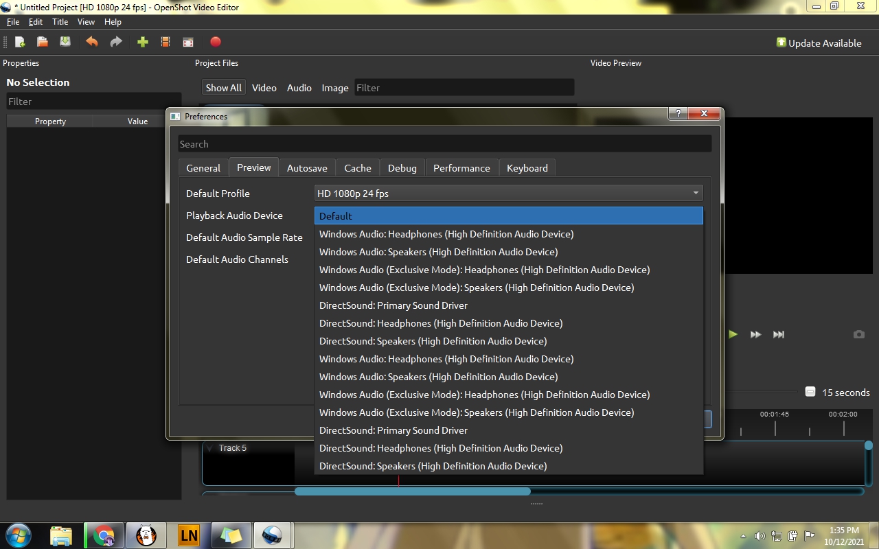 Windows Audio Option Missing From Playback · Issue #4481 · OpenShot/openshot-qt · GitHub